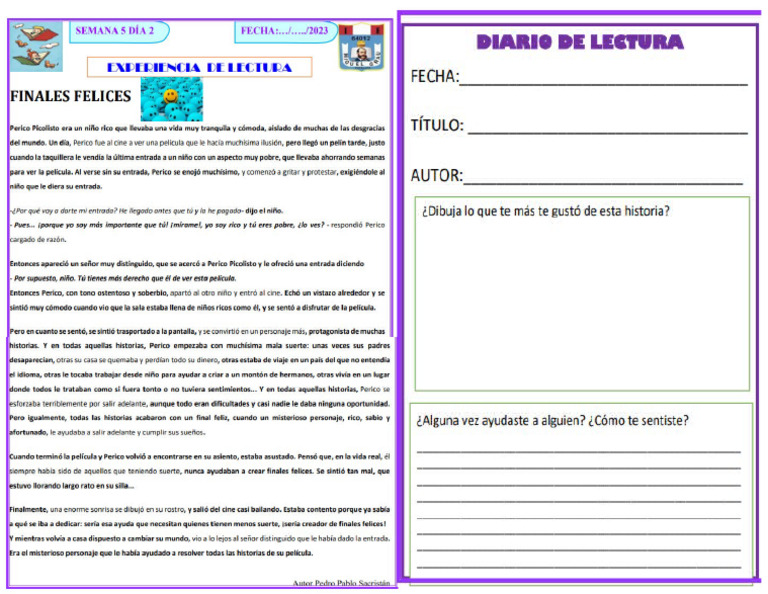 Lectura Del DIA 2 SEMANA 5 | PDF