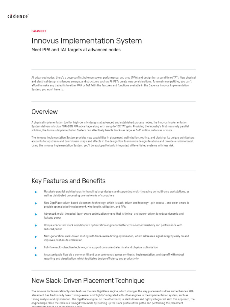 Innovus Implementation System - Cadence | PDF | Mathematical ...