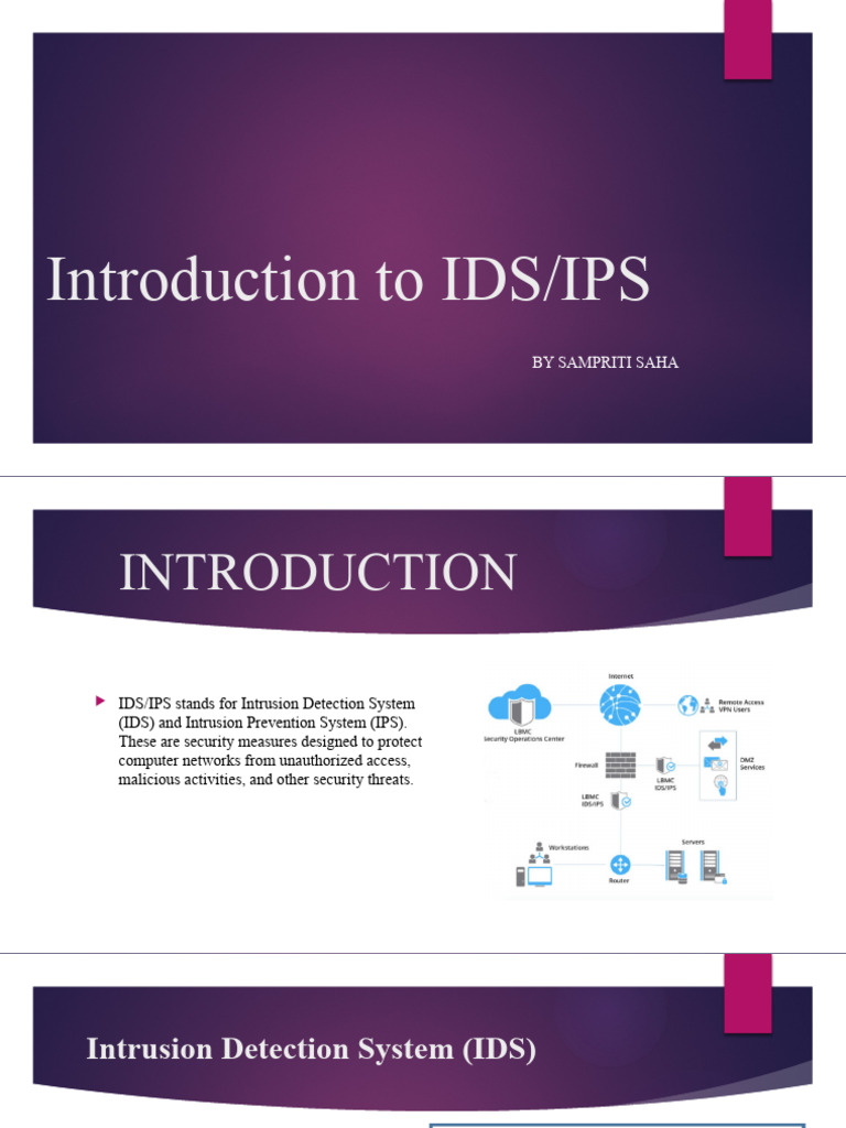 Introduction To IDS | Download Free PDF | Cybercrime | Computer Network ...