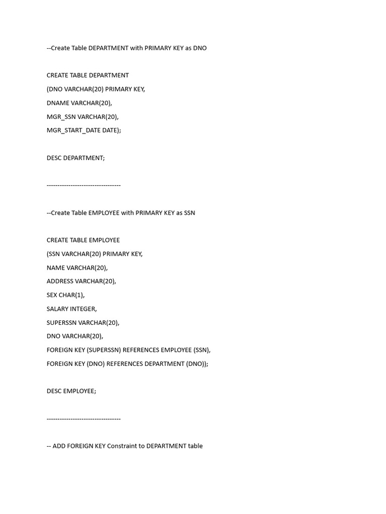 dbms 5th program | PDF | Bangalore | Sql