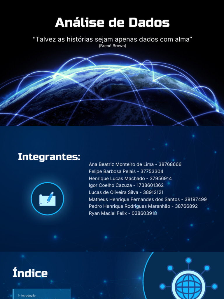 Blue Futuristic Illustrative Artificial Intelligence Project Presentation | PDF | Análise de dados