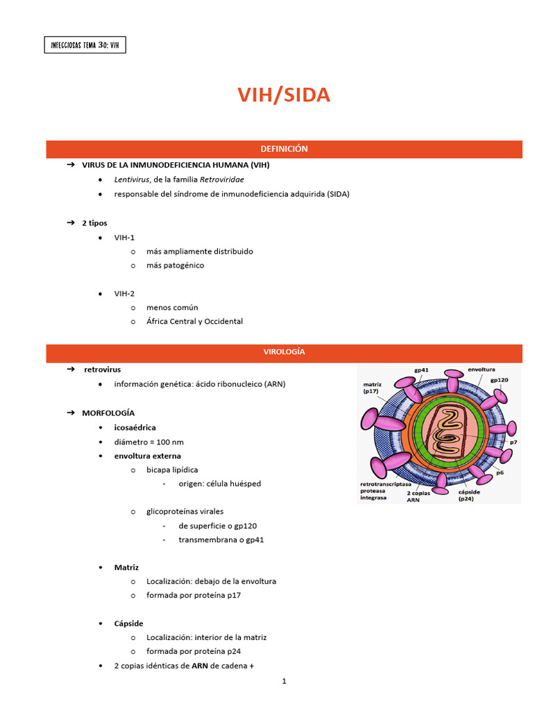 Vih/Sida | PDF | VIH | Virus