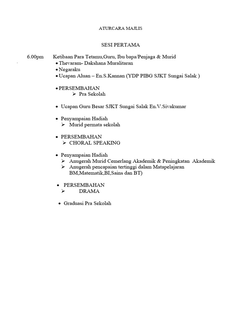 Aturcara New Hac 2024 | PDF