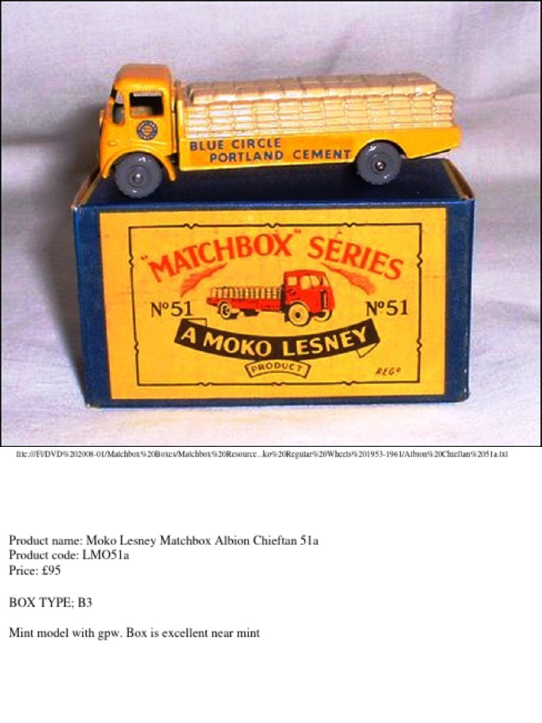 Matchbox Regular Wheels 1953-1961 | Download Free PDF | Automotive Industry | Scale Modeling