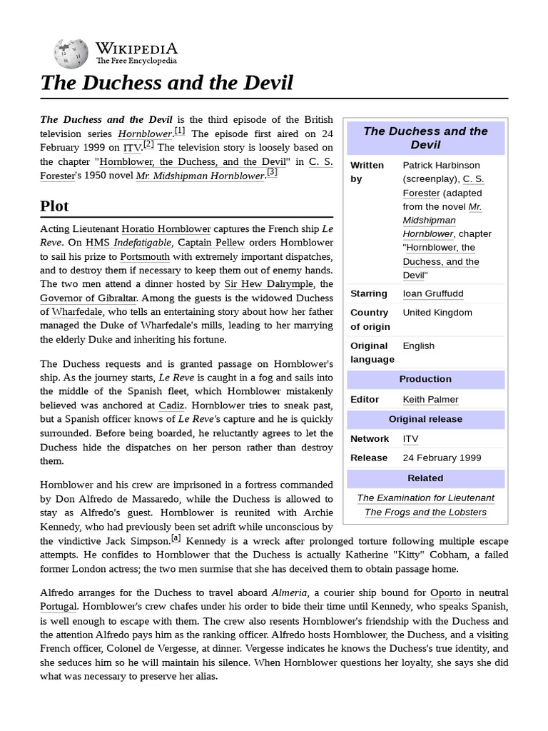 The Duchess and The Devil | PDF | Classics