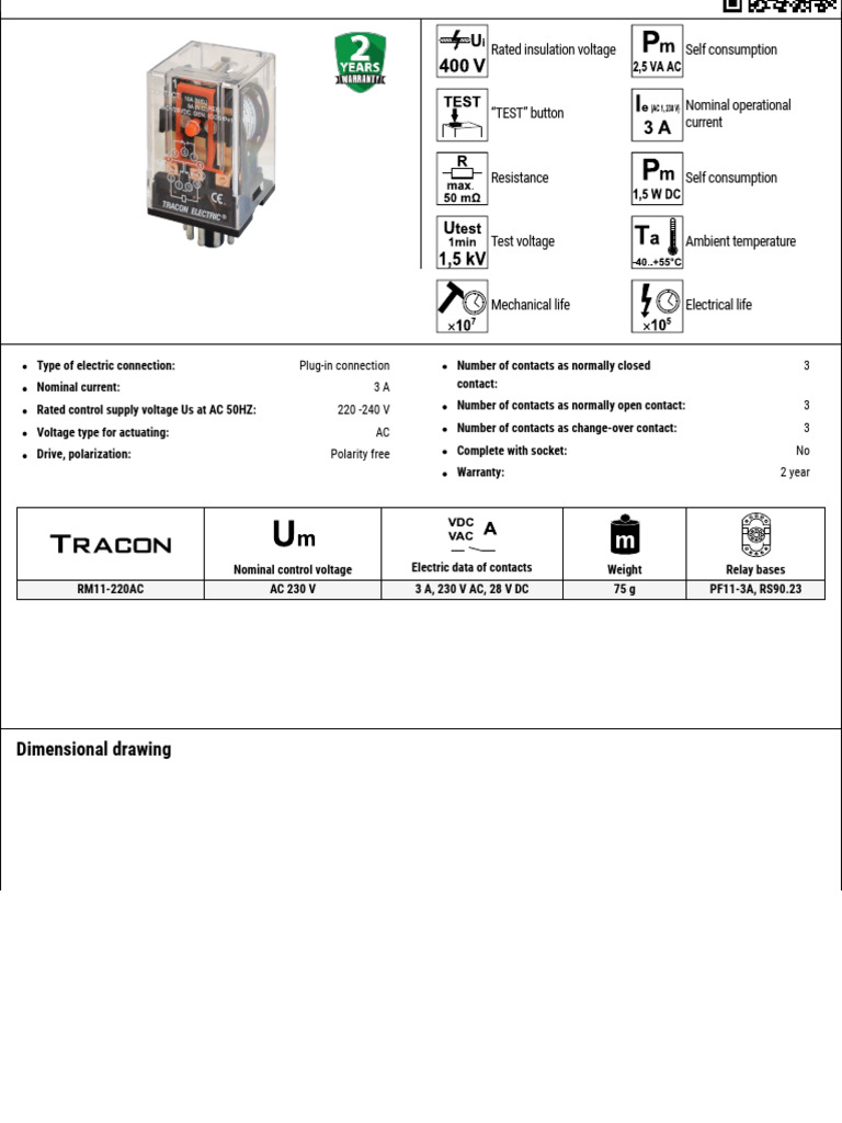 RM11220AC Datasheet TRACON | PDF