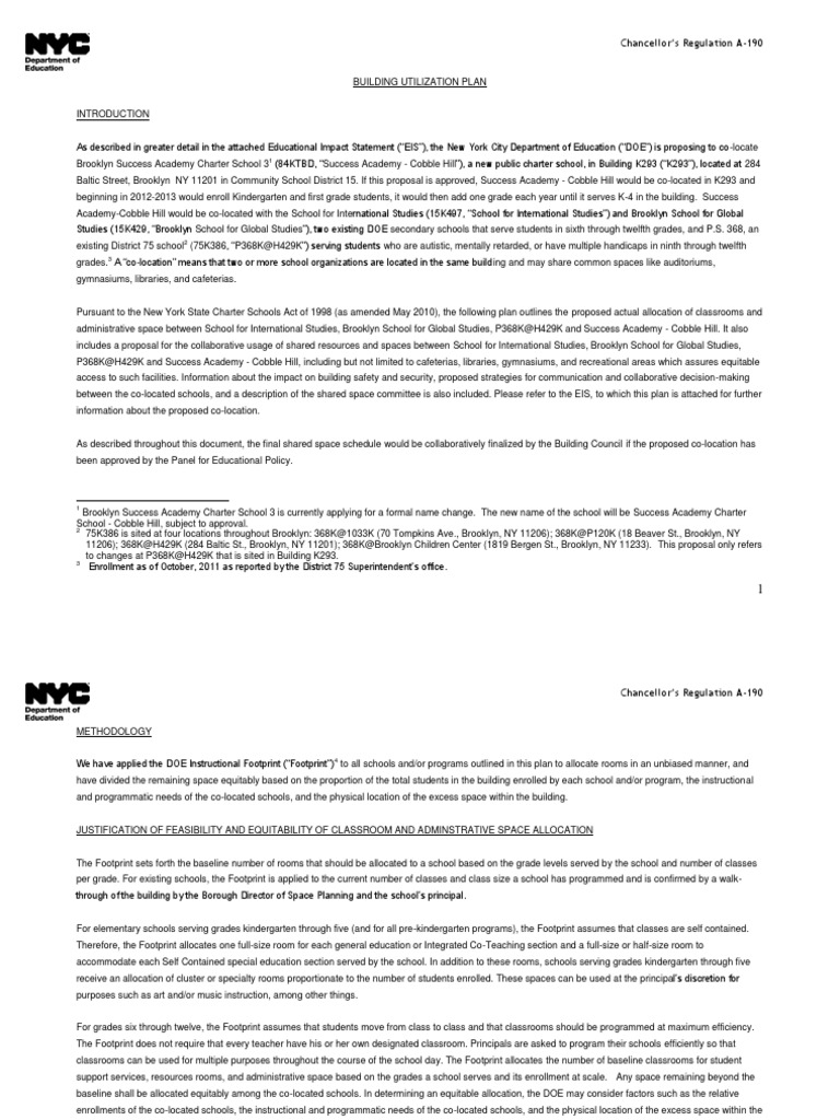 DOE Building Utilization Plan | PDF | Special Education ...