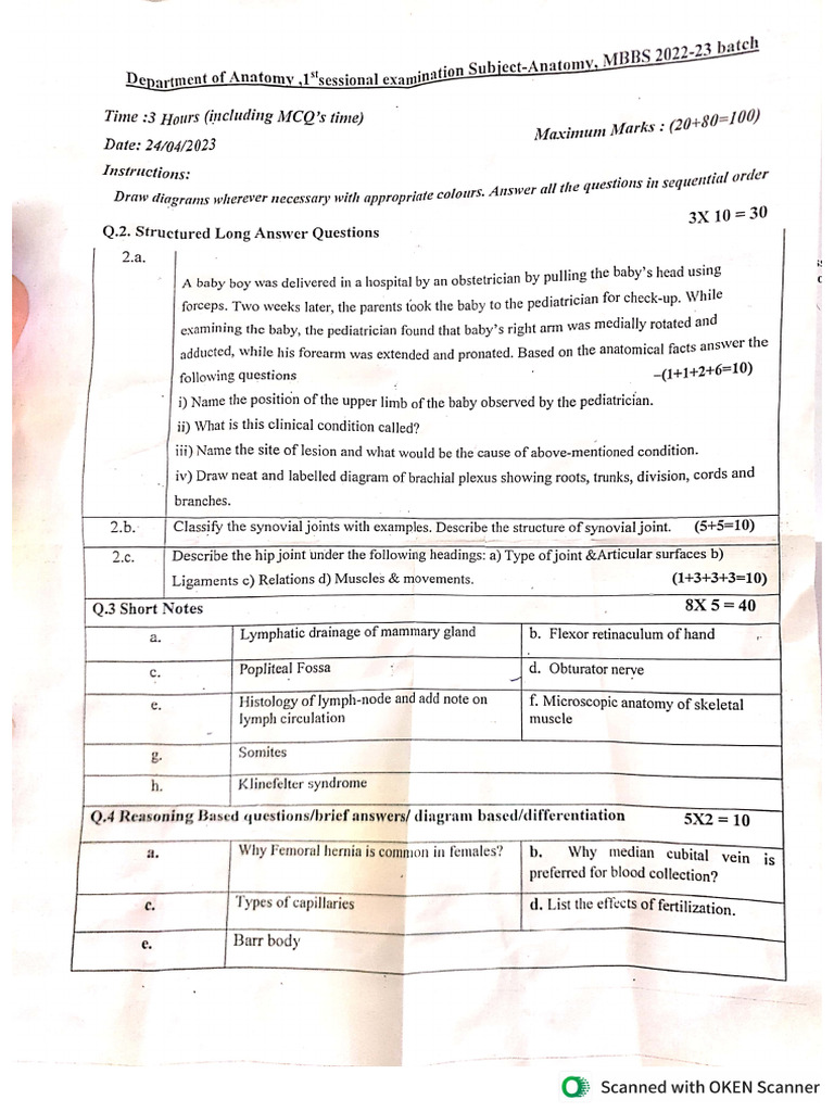 Sessional 1 Papers | PDF