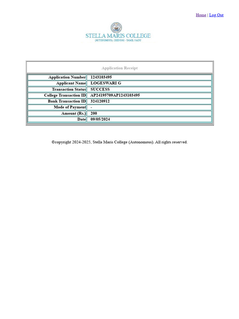 SMC Application Status Confirmation | PDF