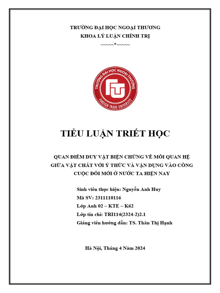 TRI114 Nguyen Anh Huy | PDF
