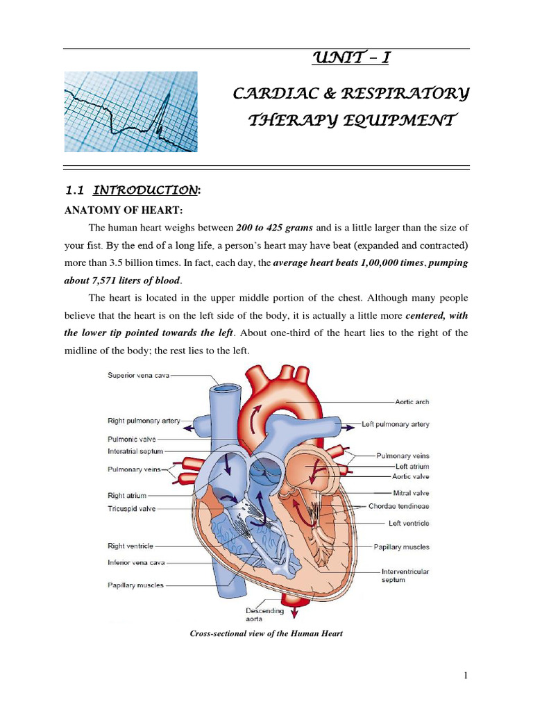 Unit_1 (Cardiac & Respiratory Therapy Equipment) Final | Download Free PDF | Heart Valve ...
