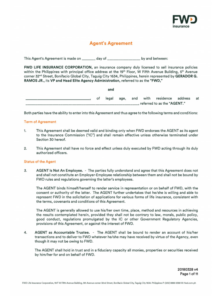 Agents-Agreement-Form | PDF
