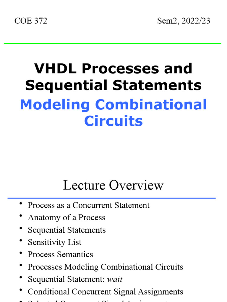 L10 Process | PDF | Vhdl | Computer Science