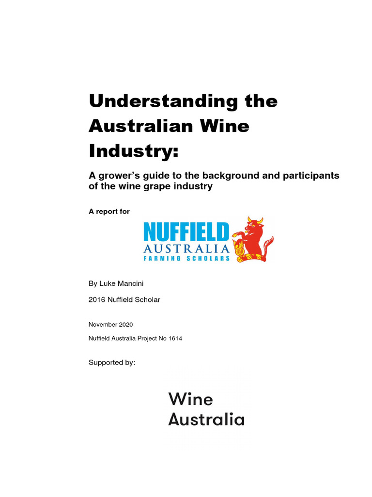Understanding The Australiaan Wine | PDF | Winery | Wine