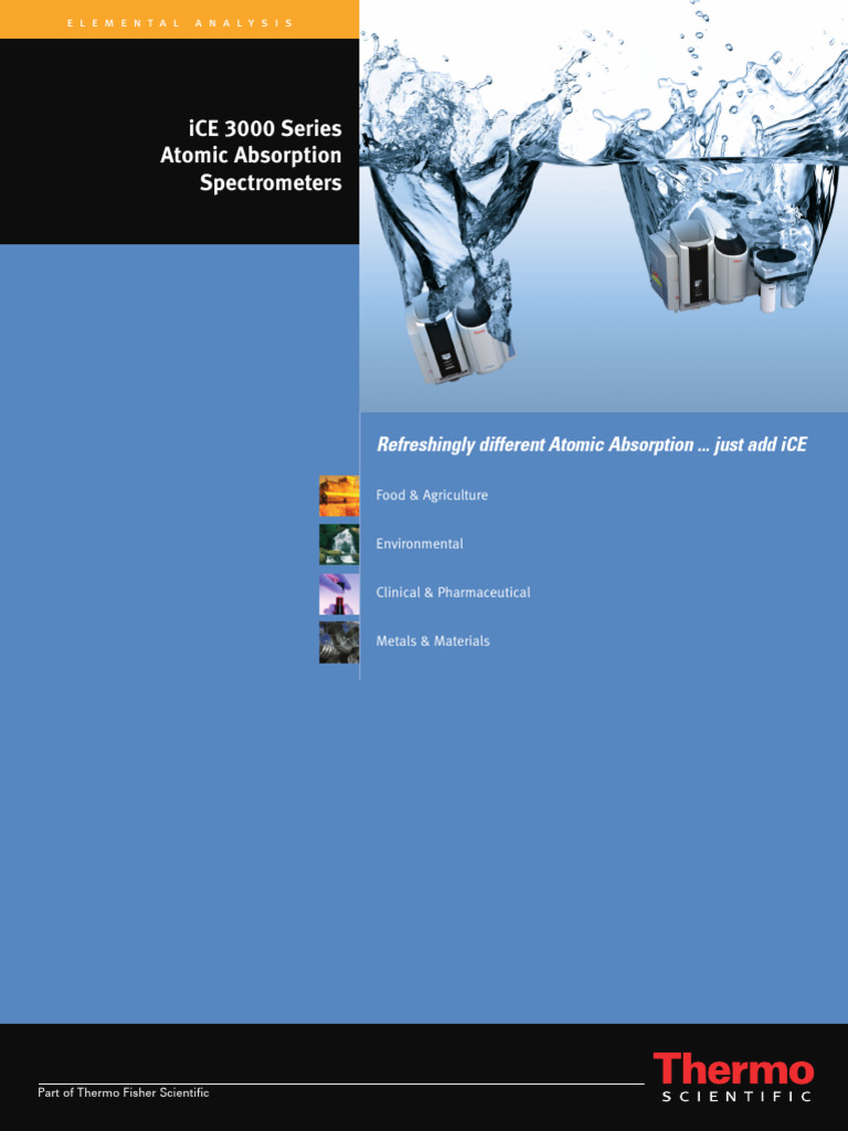 AAiCE iCE 3000 Series Brochure High Res | PDF | Atomic Absorption ...