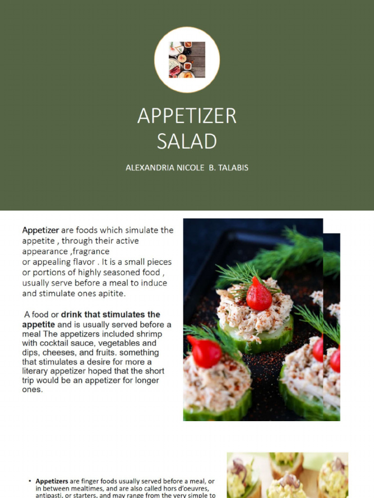 TLE Appetizer | PDF
