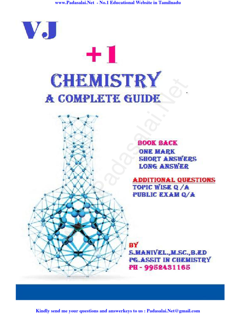 11th Chemistry EM Unit 1 Study Materials English Medium PDF Download | PDF | Chemistry ...