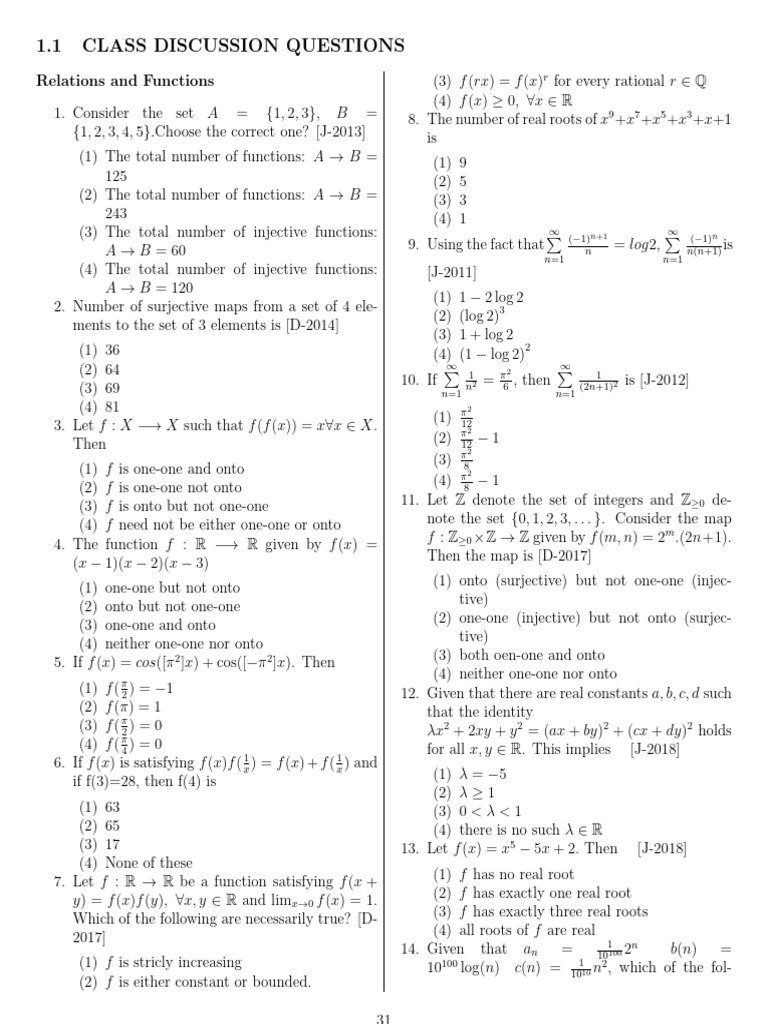 Real Analysis Questions | PDF | Function (Mathematics) | Mathematical Concepts