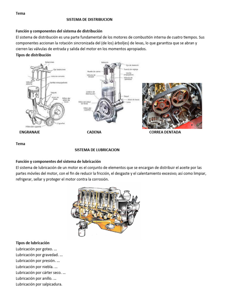 Tema Lub. Refri. Alimentacion | PDF