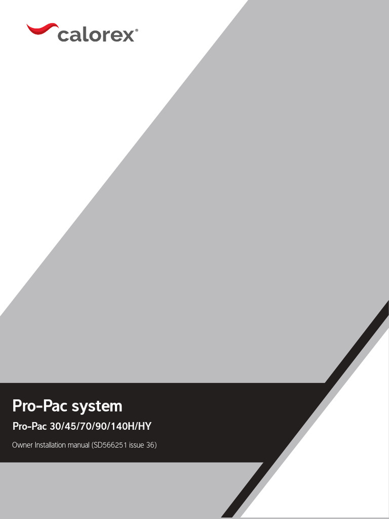 Pro-Pac System | PDF | Heat Pump | Thermodynamics