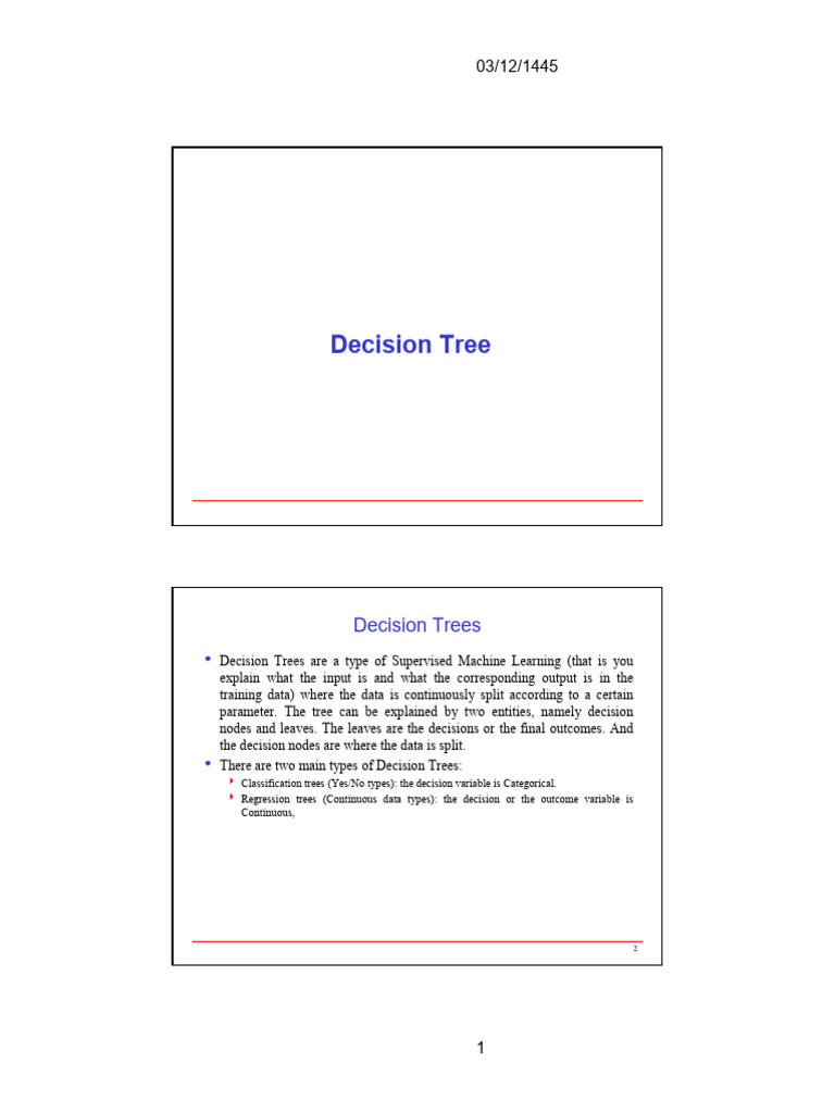 Decision Tree | PDF | Statistical Classification | Theoretical Computer Science