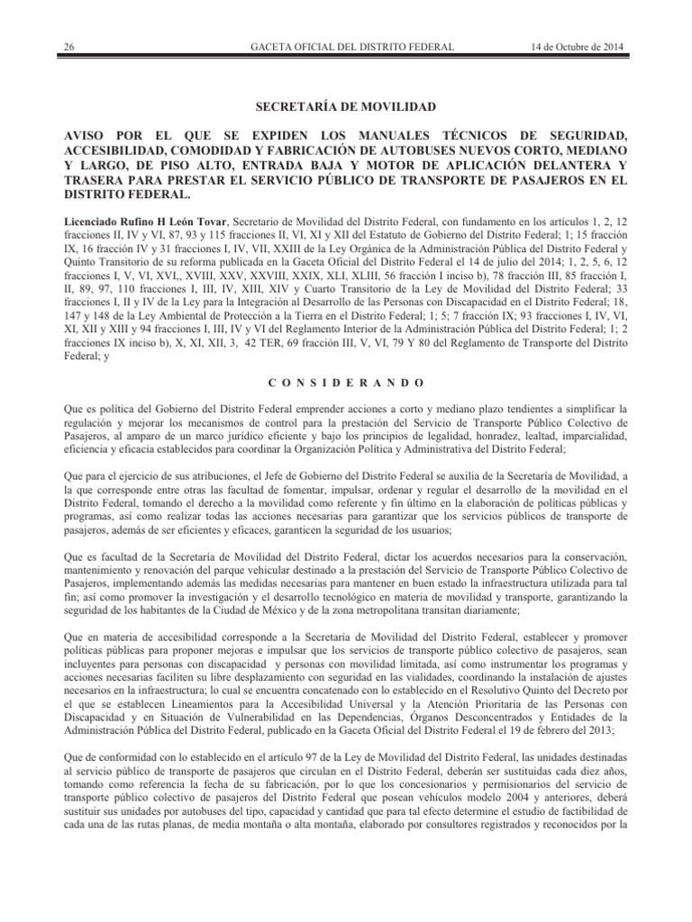 Norma Buses - Dimensiones | PDF | Transporte | Transporte público