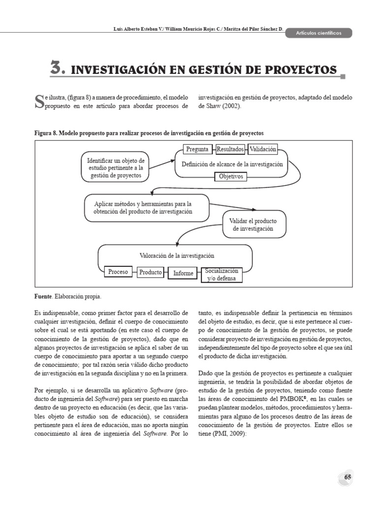 Gestión de Proyectos | PDF | Gestión de proyectos | Conocimiento