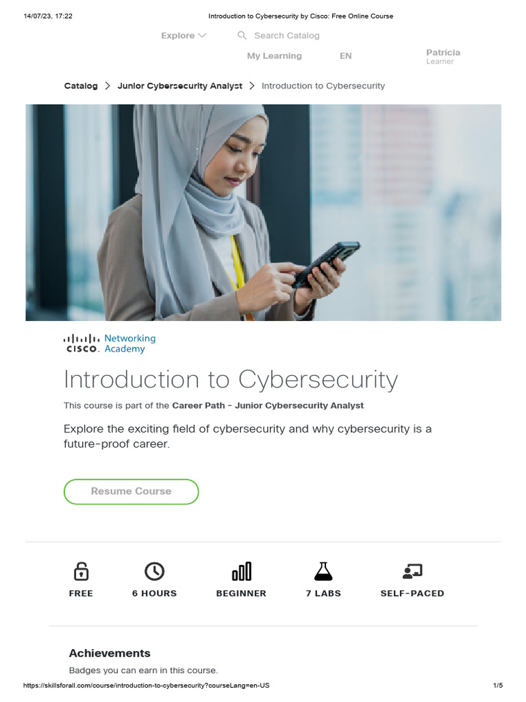 Cisco Free Intro to Cybersecurity Course | PDF | Computer Security ...