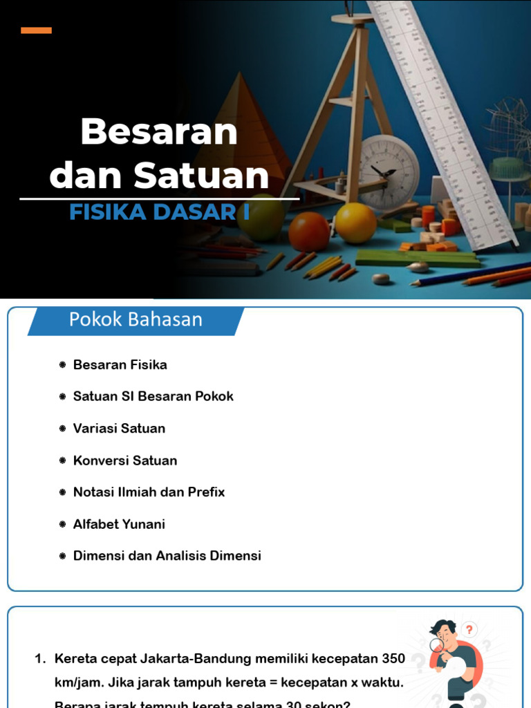 Besaran Dan Satuan | PDF