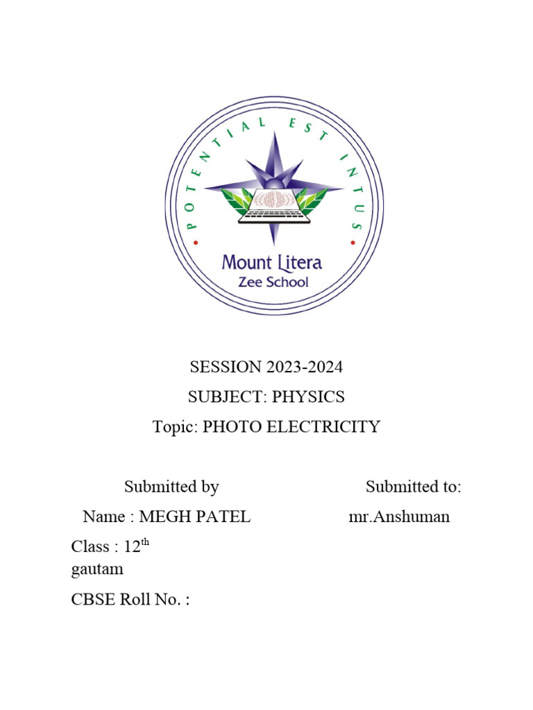 PHYS Class 12th Project | PDF