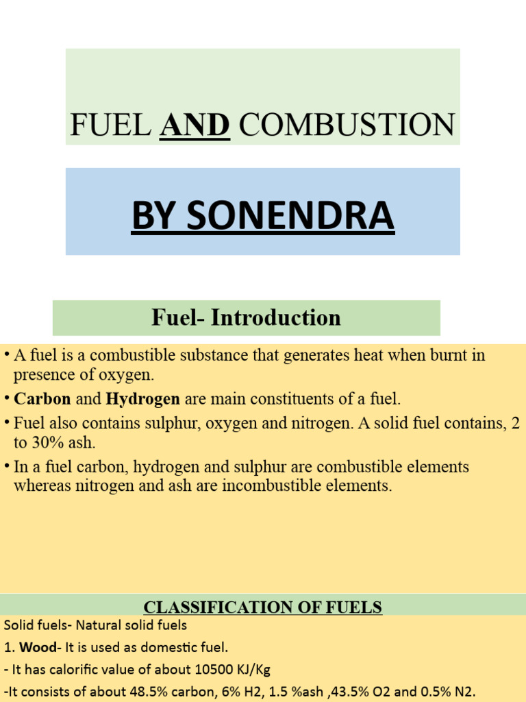 Unit 1 Complete Fuel Cycles Ppt | Download Free PDF | Combustion | Fuels