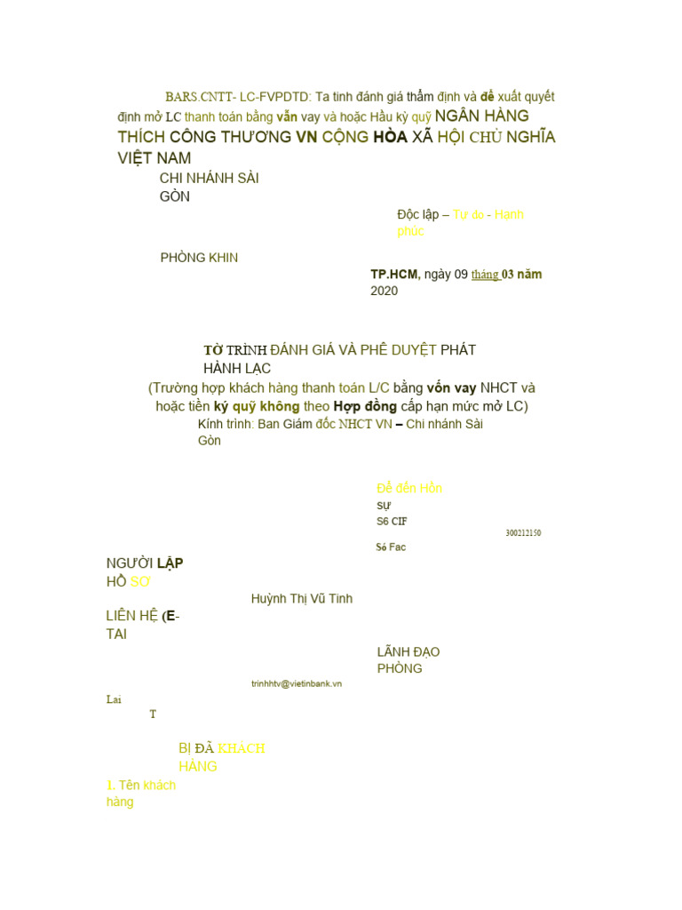 To Trinh de Xuat | PDF