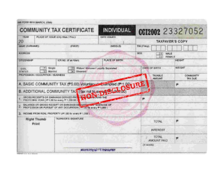 Tax Certificate Pdf