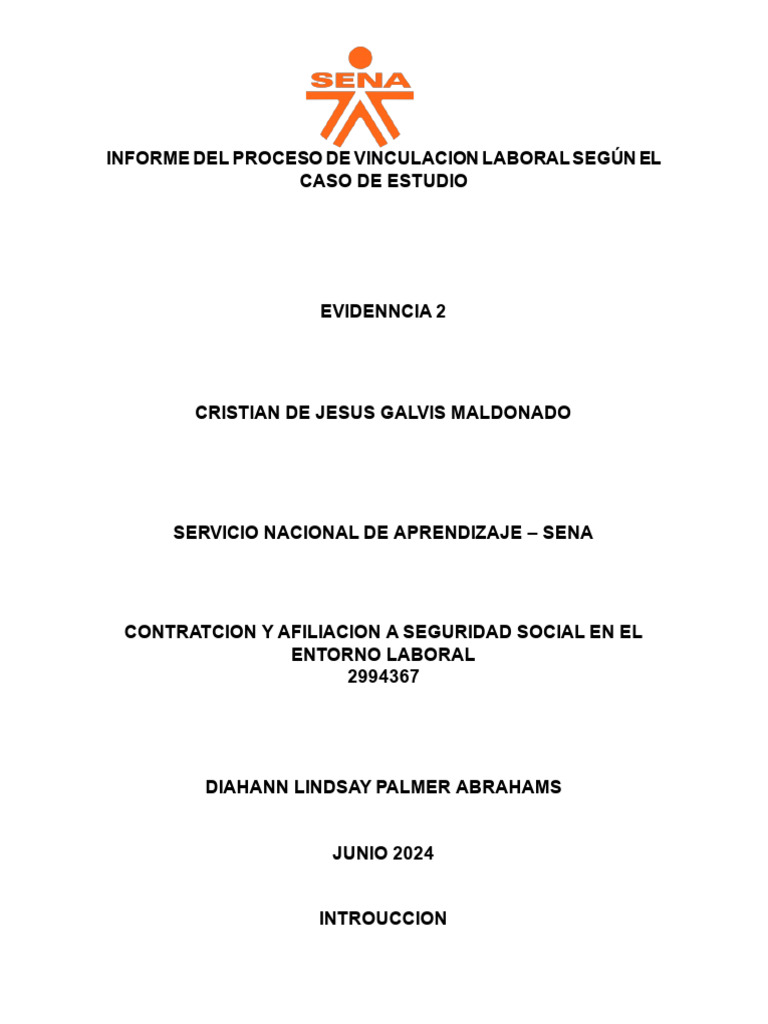 Activida 2 - Sena | PDF | Business | Reclutamiento