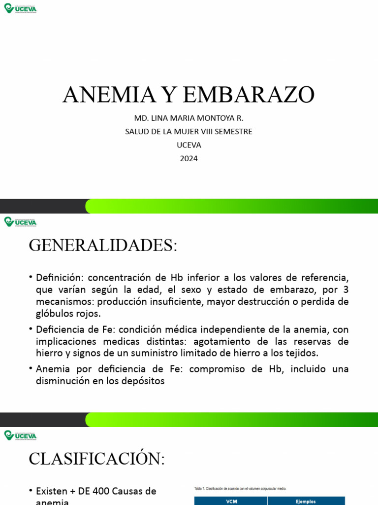 Anemia y Embarazo 1 | PDF | Anemia | Especialidades Medicas