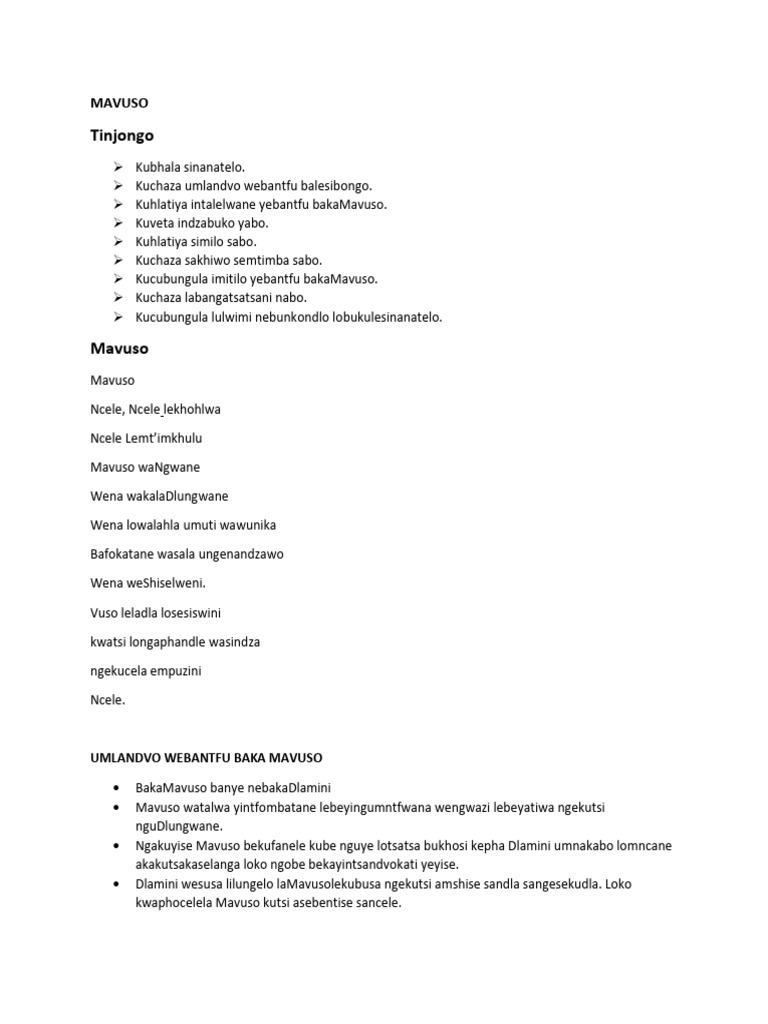 Mavuso,_Mnisi,_Motsa,_Tfwala,_Ginindza_na_Magongo. | PDF