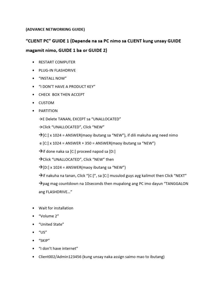Advance Networking Guide | PDF | Ip Address | Internet Protocols