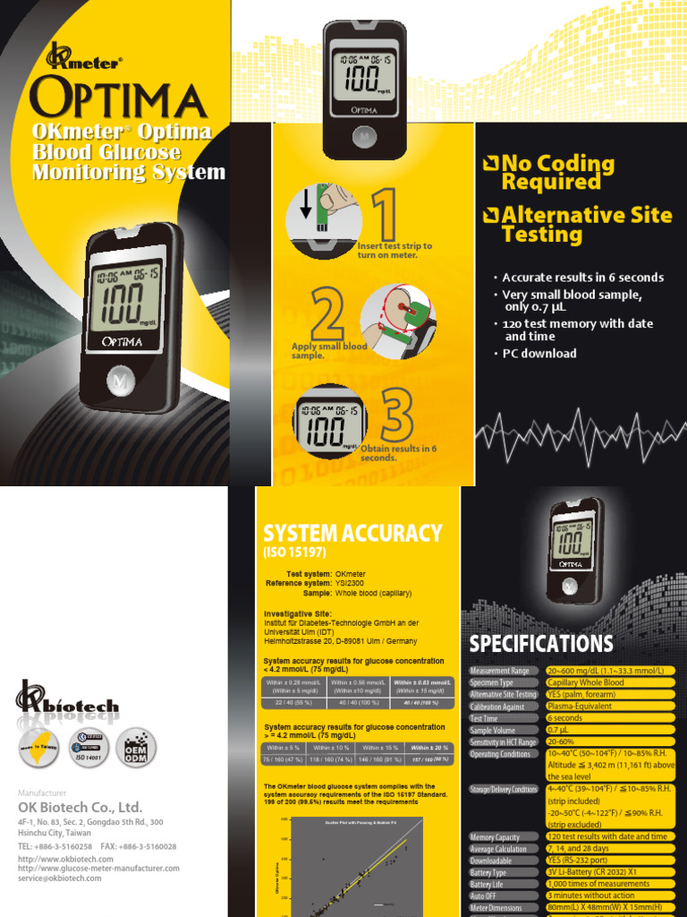 OKmeter Optima Specs | PDF