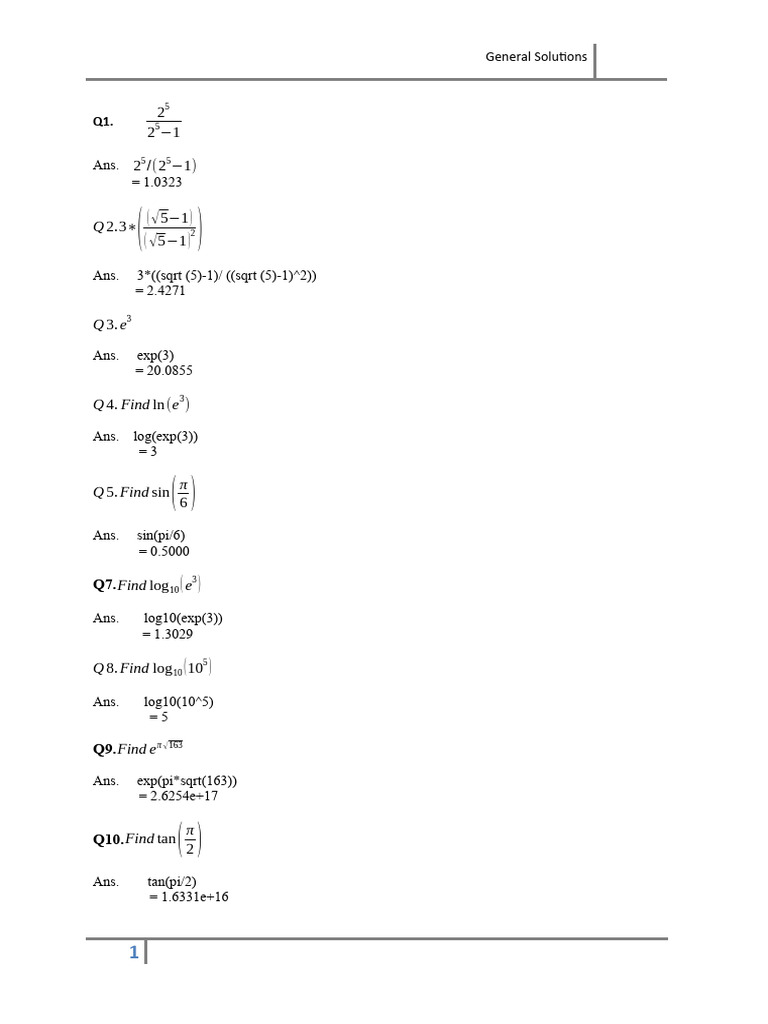 Matlab 1 | PDF | Mathematical Physics | Geometry