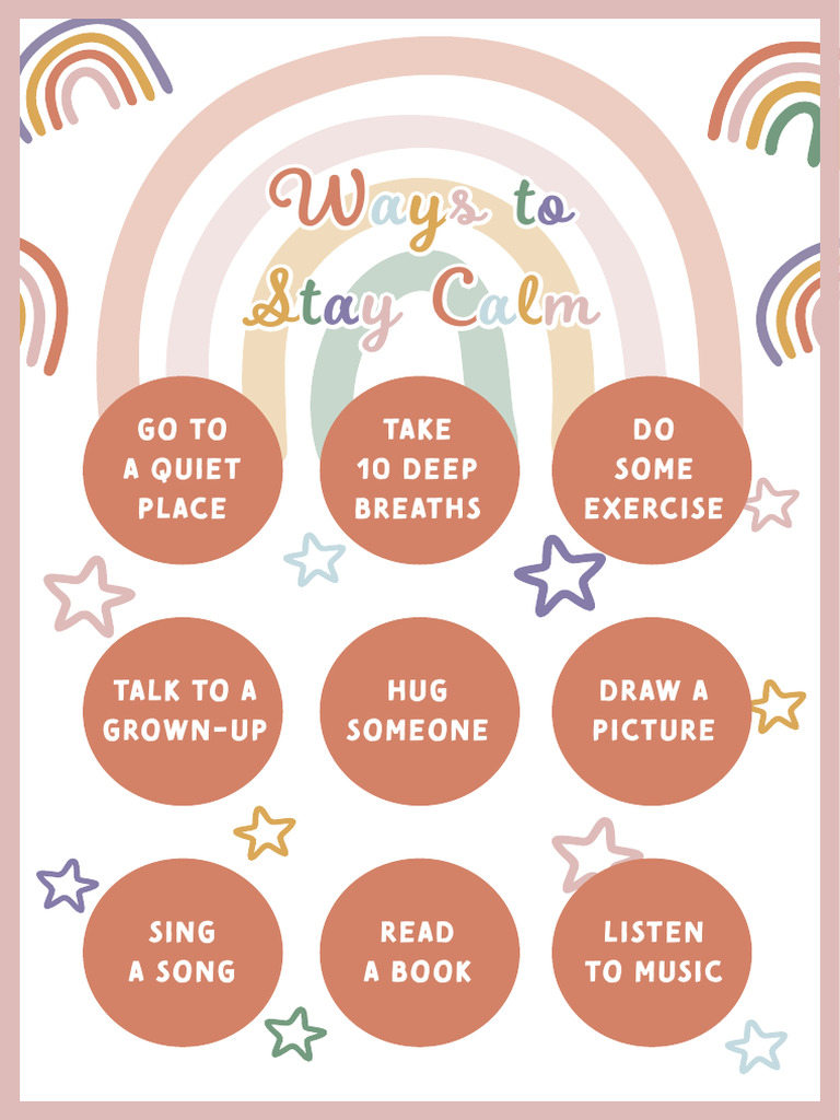Ways To Stay Calm Poster | PDF | Poetry