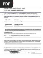 AQA 2025 GCSE Art Candidate Record Form | PDF | Specification ...