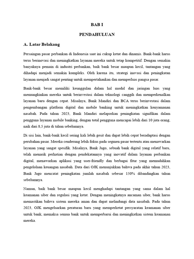 Manajemen Penjualan Perusahaan Bank Mandiri | PDF | Bisnis