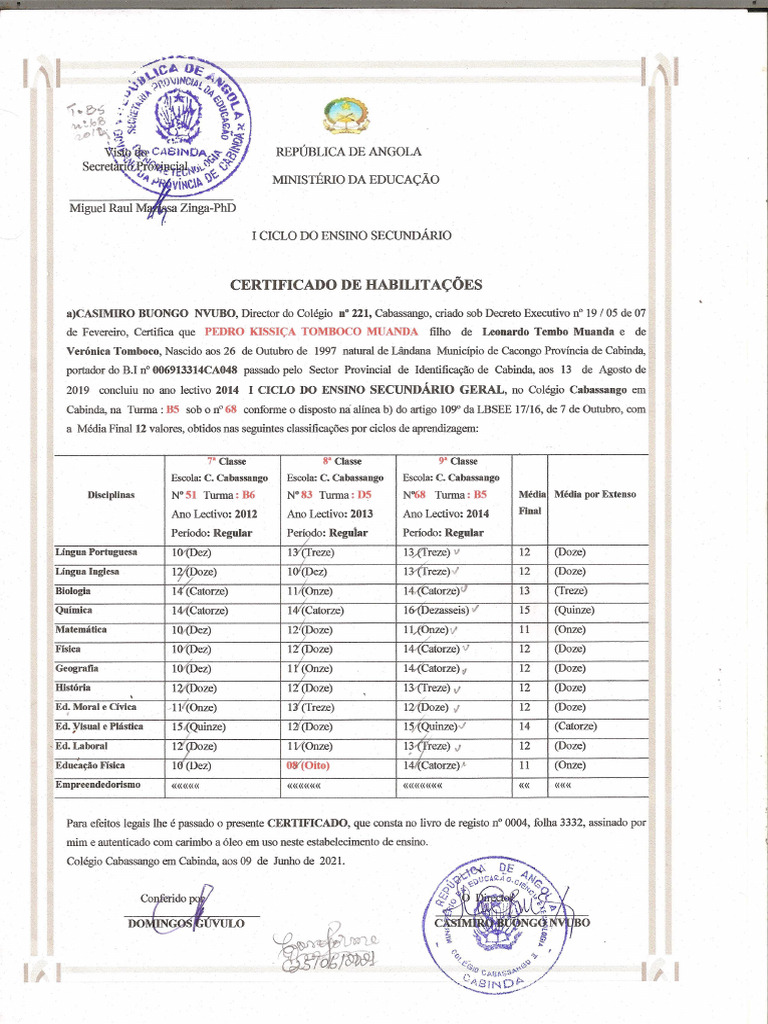 Academic Certificate | PDF