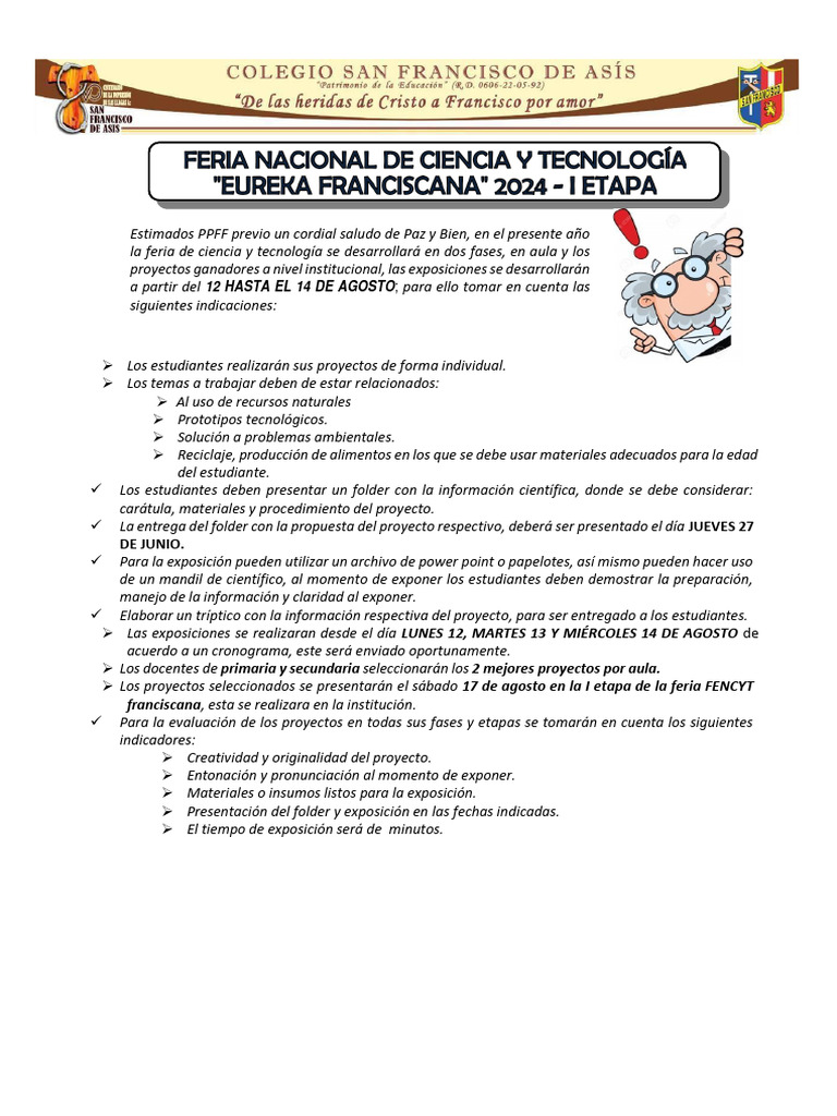 BASES - FENCYT-2024 - Correcto | PDF