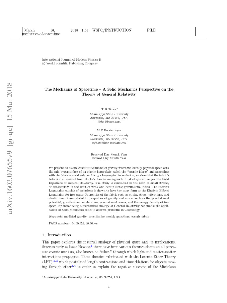 Wheelers Meter of Mass Applied in 2018 | PDF | General Relativity ...