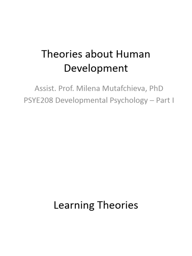 Learning Theories and Systemic Approach | PDF | Classical Conditioning ...