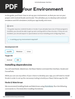 Configure React Native Installation Guide | PDF