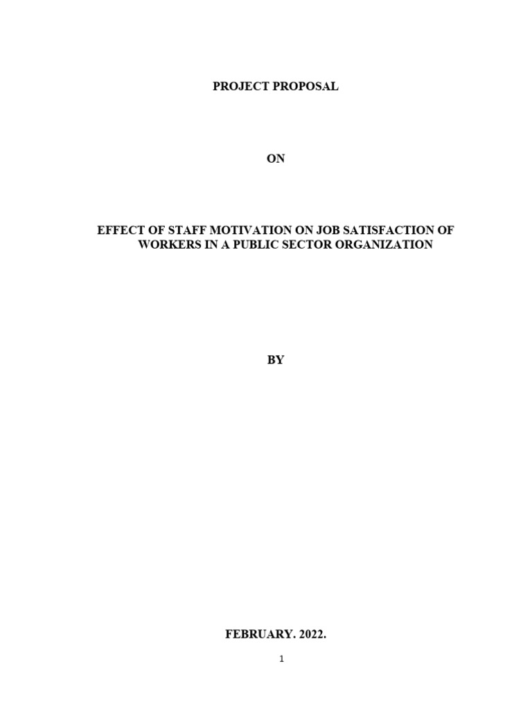 Project Proposal | PDF | Motivation | Motivational