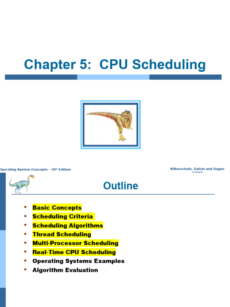 Ch5 - Cpu Scheduling Updated With Notes | PDF | Scheduling (Computing ...
