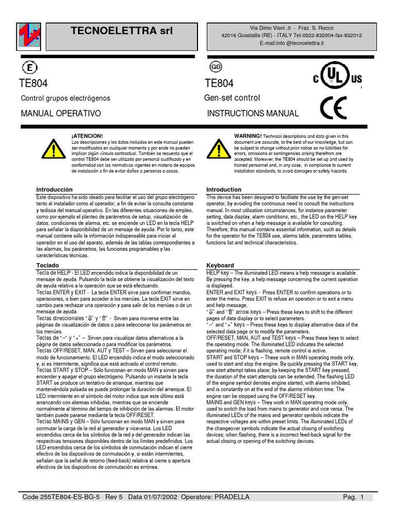 Manual TE-804 | PDF | Ingeniería Informática | Informática